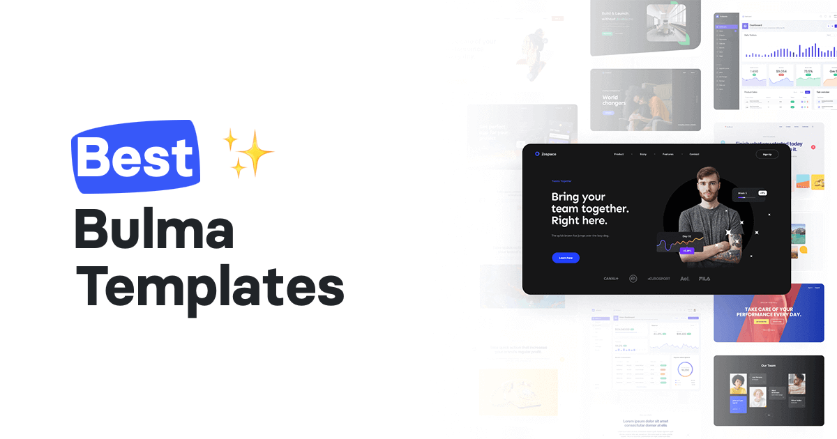 Bulma templates with drag & drop editor